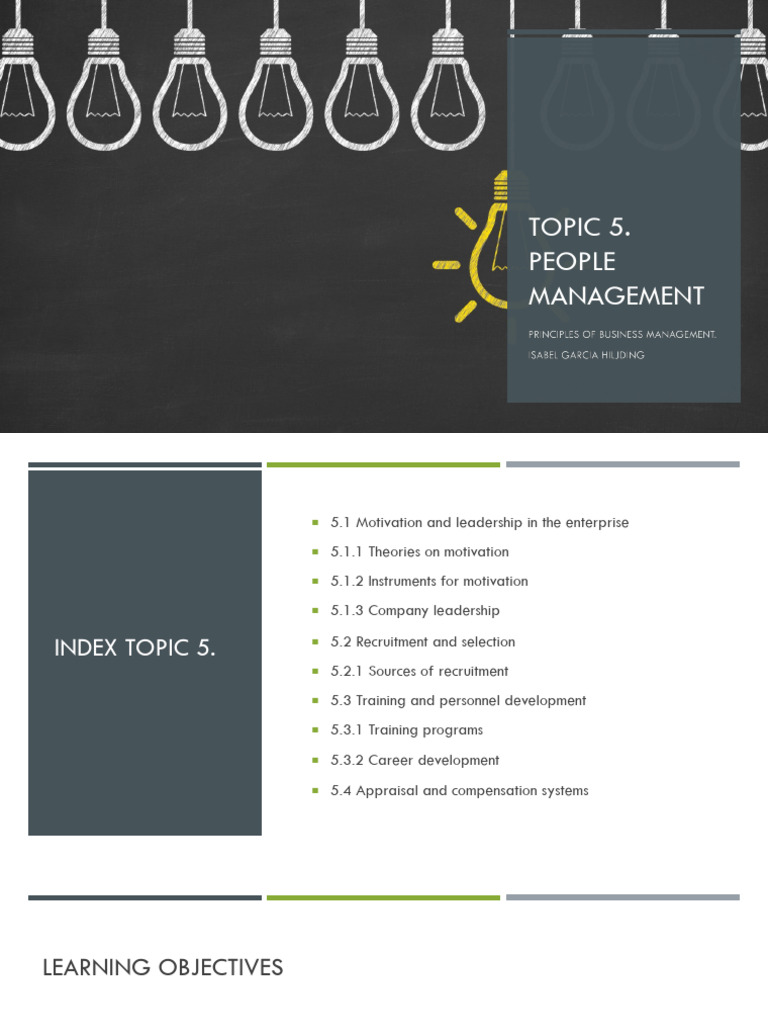 TOPIC_5._PEOPLE_MANAGEMENT | PDF | Motivational | Motivation