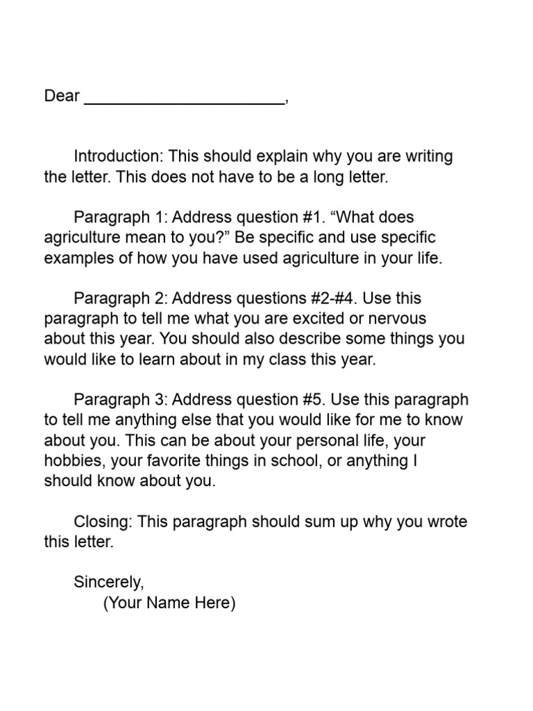 Letter Graphic Organizer | PDF