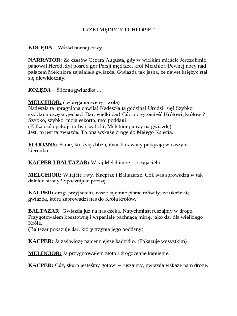 Trzej Mędrcy I Alwino | PDF