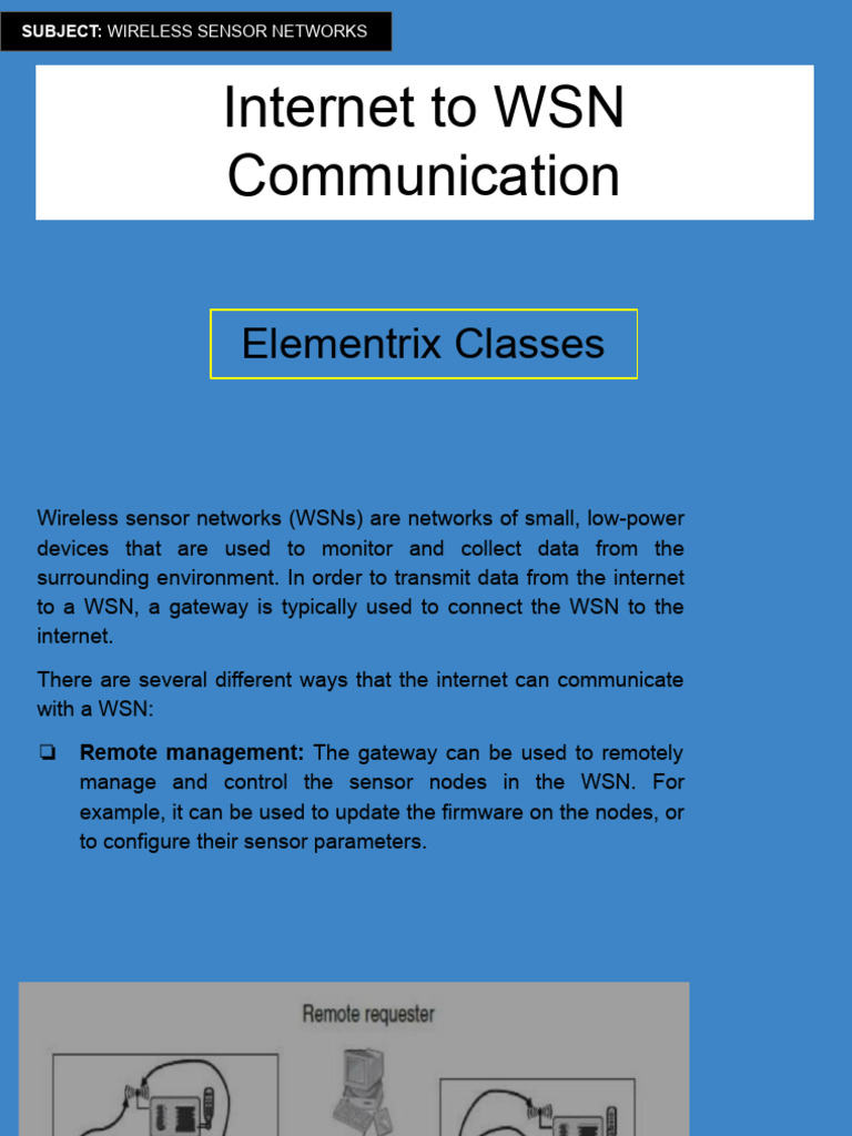 Internet-Wireless Sensor Network Communication | PDF
