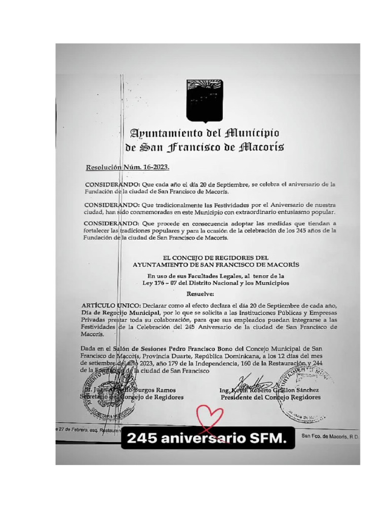 245 Aniversario SFM | PDF