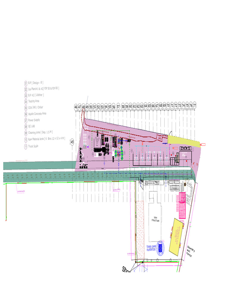 Plant Layout and Shoring Details | PDF