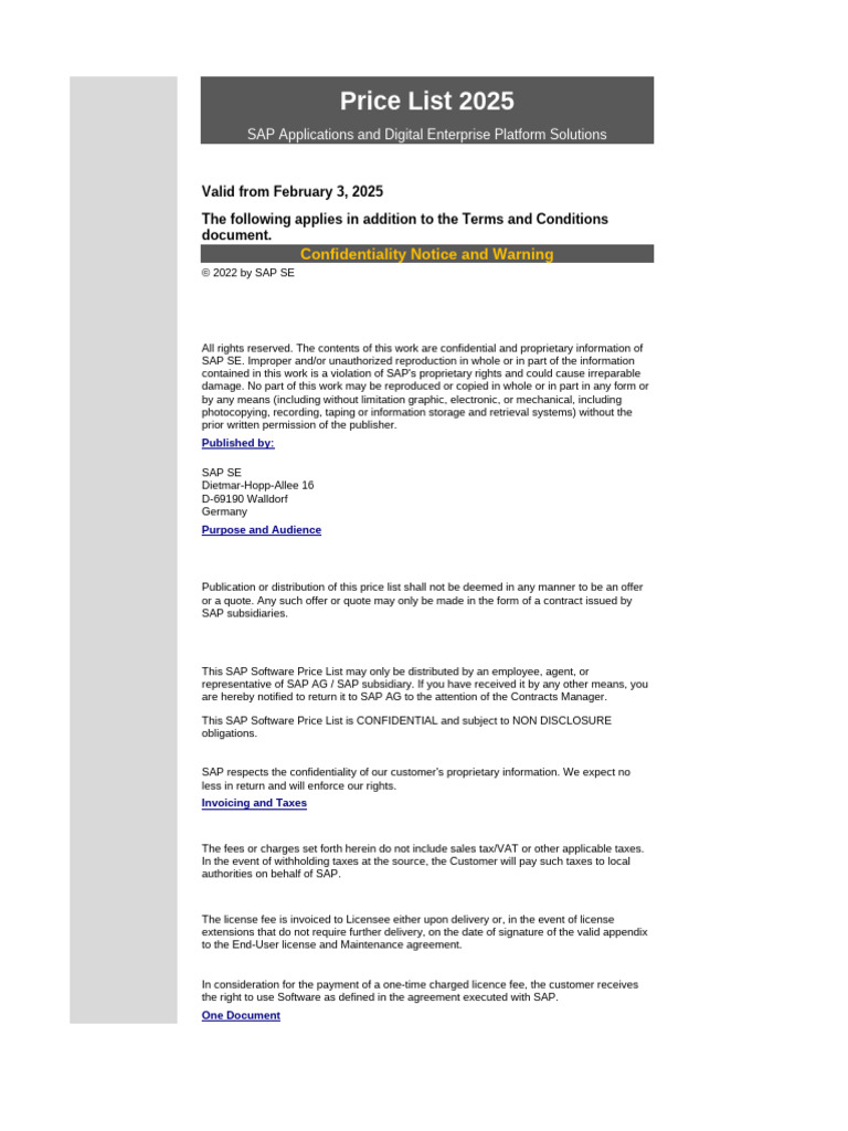 PartnerPriceList US PARPL 20250211 | PDF | License | Cloud Computing