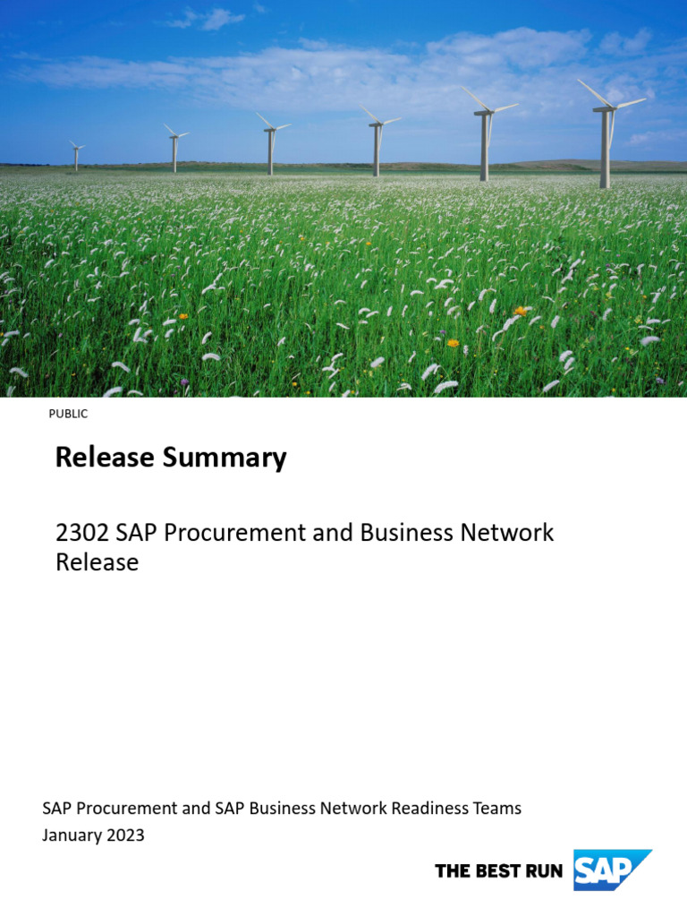 2302 Readiness Resource Release Summary | PDF | Procurement | Computing
