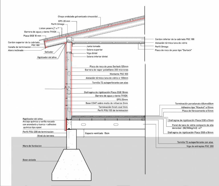 CORTE INTEGRAL CUBIERTA INCLINADA | PDF