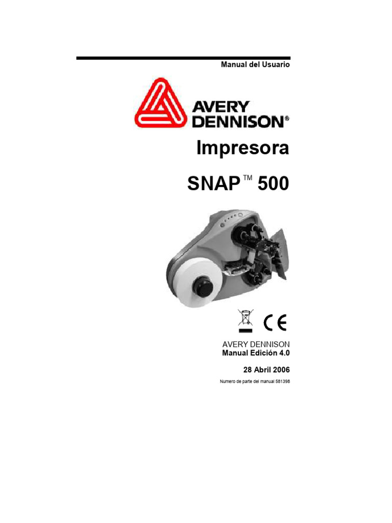 SNAP_500_Manual_Espanol | PDF | Impresora (Computación) | Windows XP