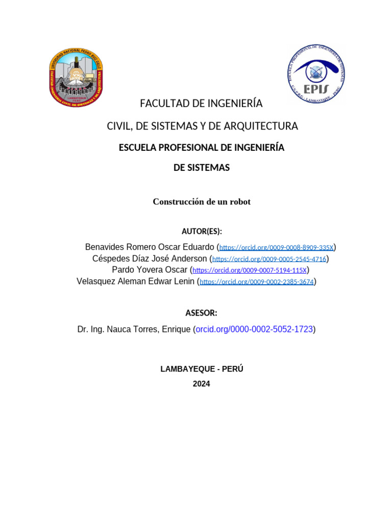 G3 - Construcción de Un Robot | PDF | Robot | Robótica