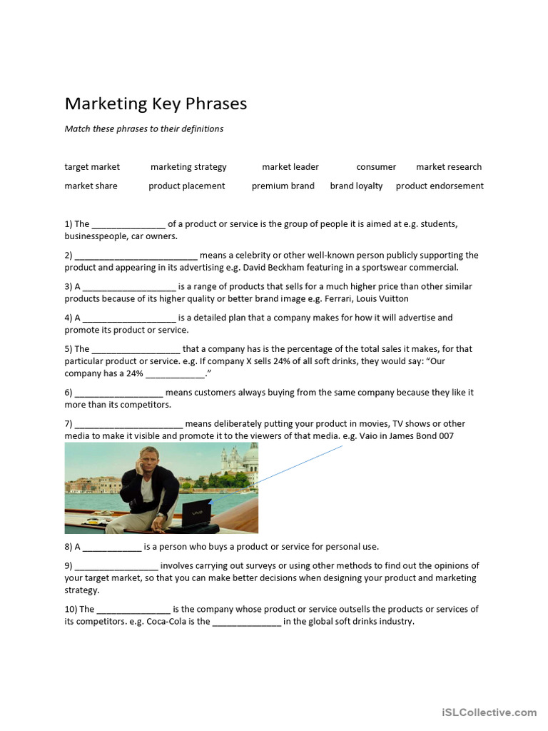 Marketing Terminology Quiz | PDF