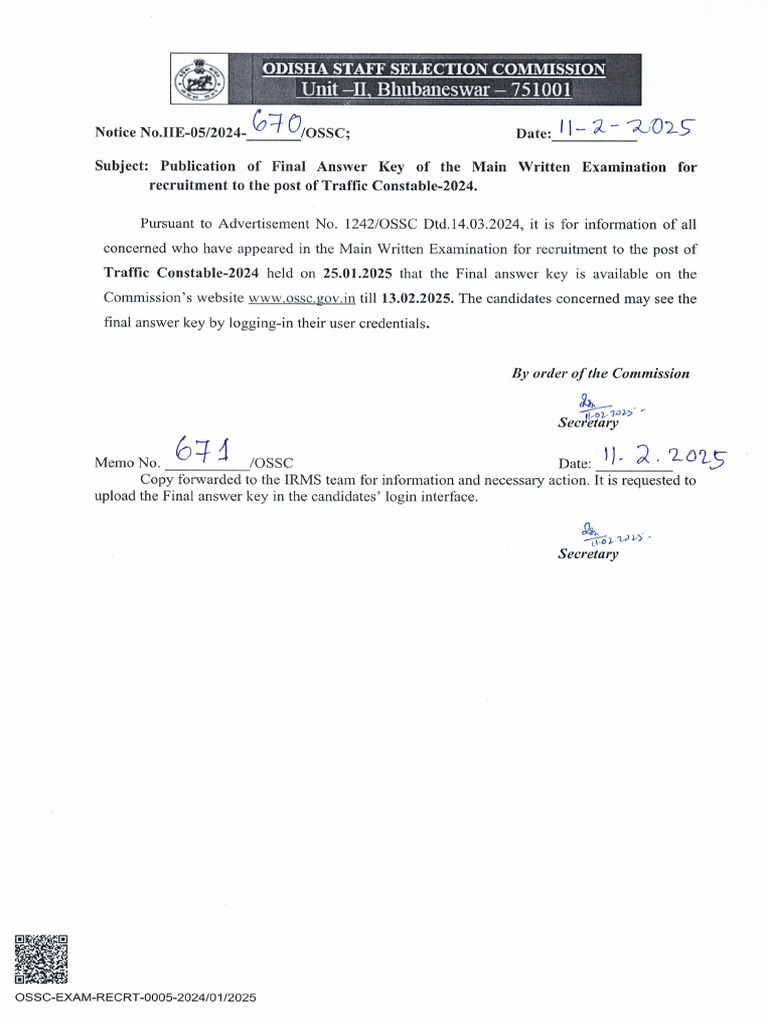 TC ANswer Notice | PDF