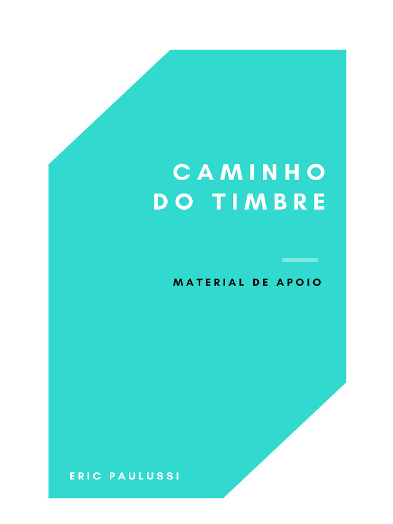 Caminho do Timbre: Eric Paulussi | PDF | Som | Hertz