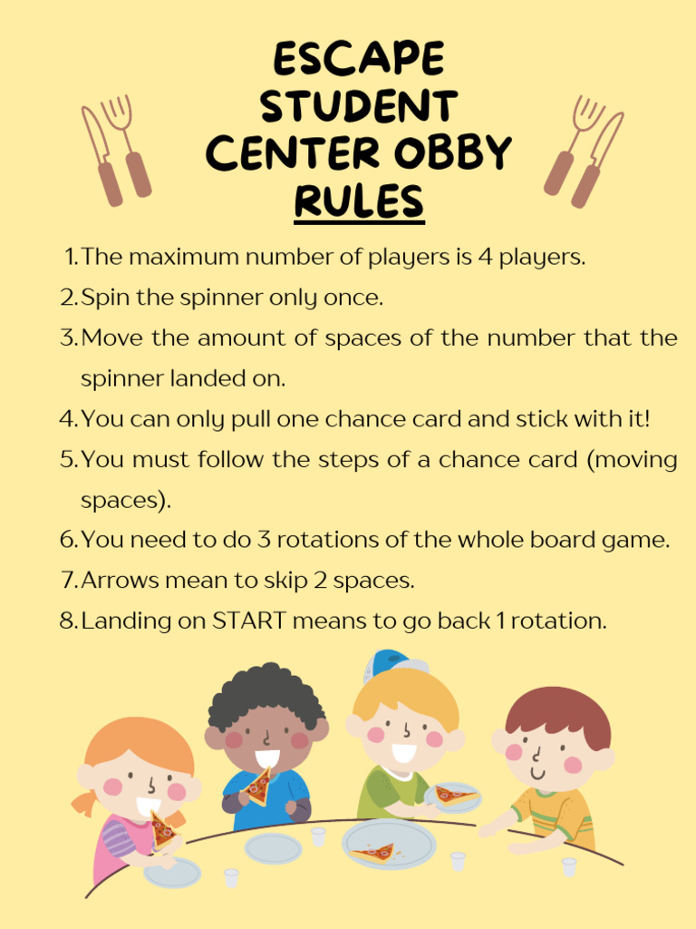 Lunch Rules For School Cafeteria Poster | PDF