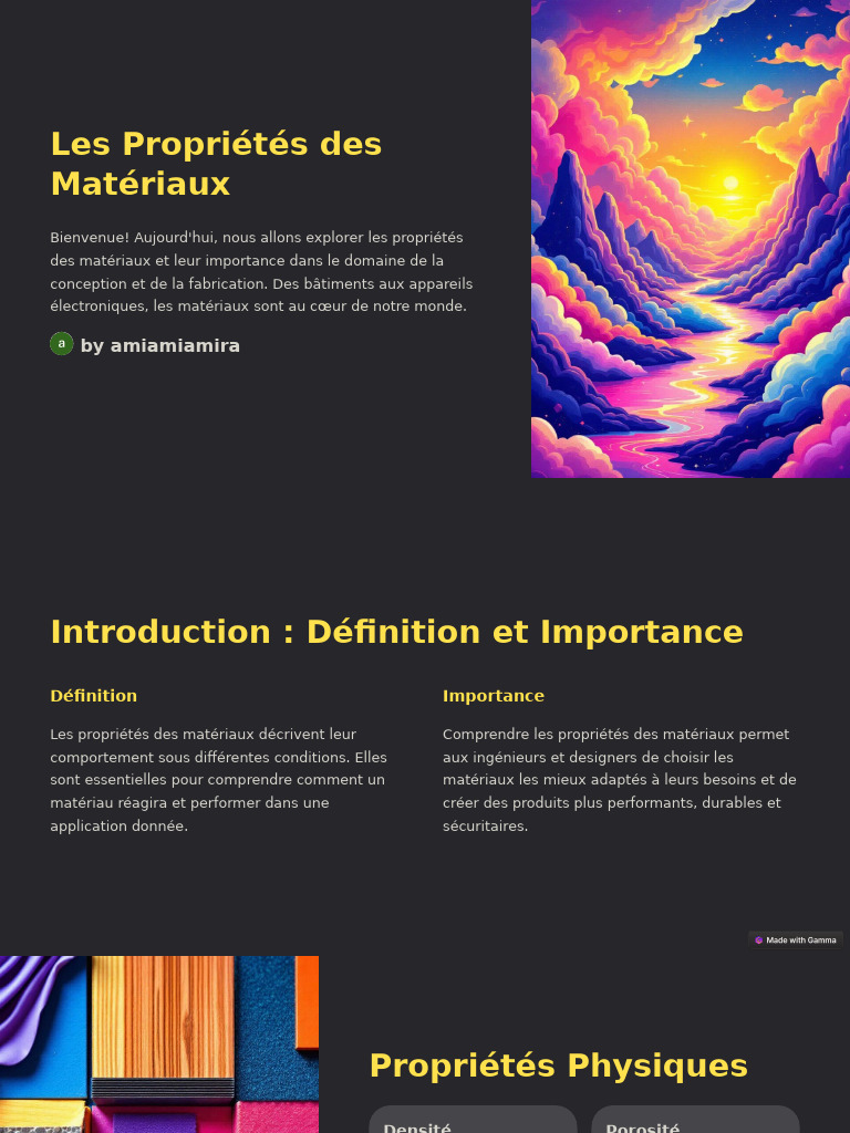 Les-Proprietes-des-Materiaux | PDF | Électricité | Résistance des matériaux
