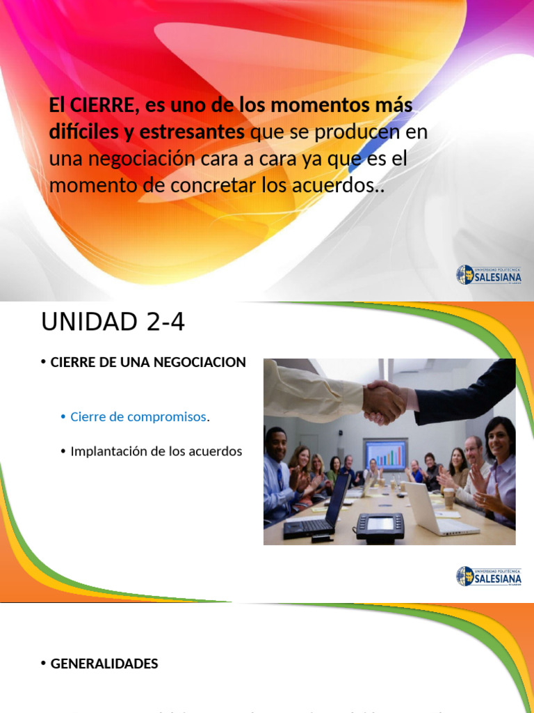 El Cierre en La Negociación | PDF