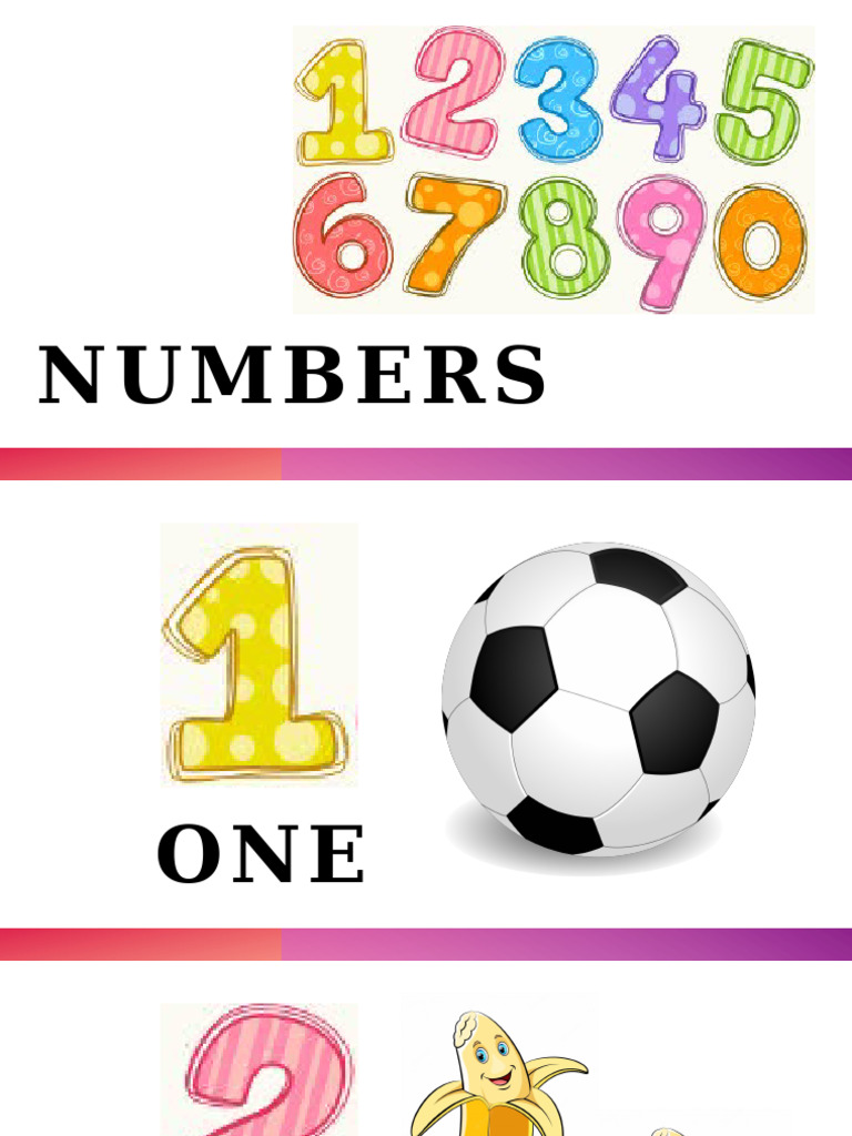 Numbers 1 A 6 | PDF