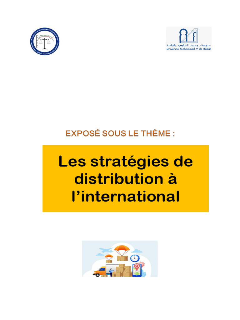 Stratégies de Distribution Internationale | PDF | Commercialisation ...