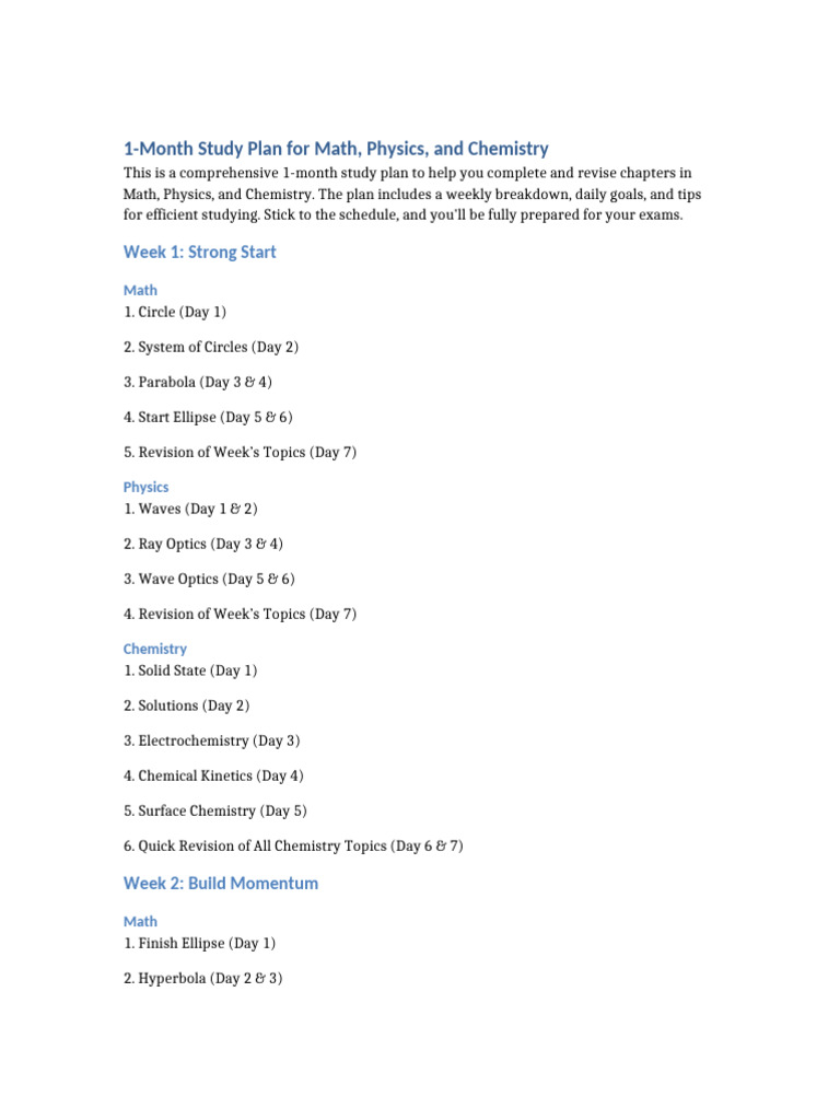 1_month_study_plan | PDF