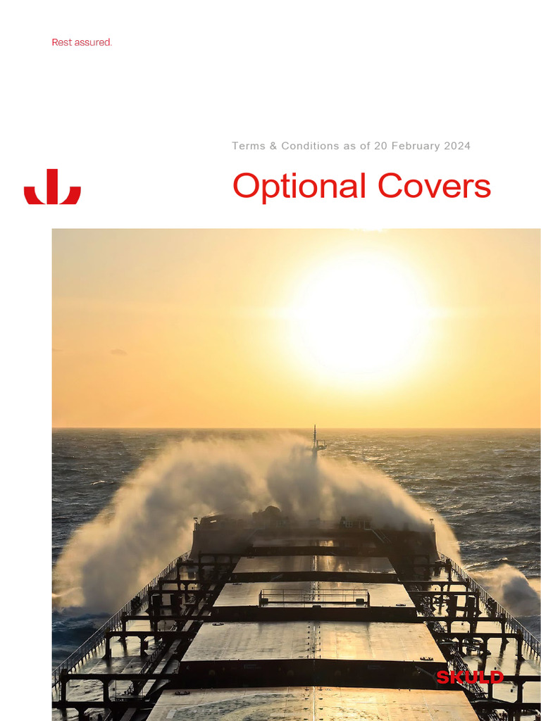 2024 Skuld Optional Covers TC | PDF | Infection | Insurance