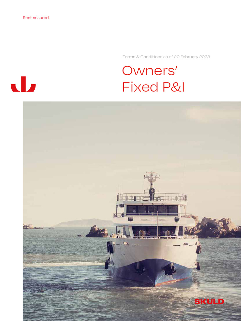 2023 Skuld Owners Fixed Pi Tc | PDF | Bill Of Lading | Insurance