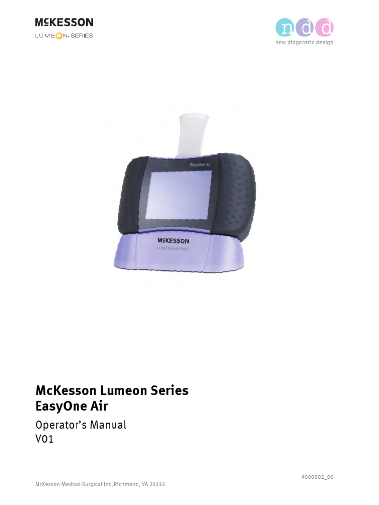 EasyOne Air Spirometer Operator's Manual | PDF | Electromagnetic ...