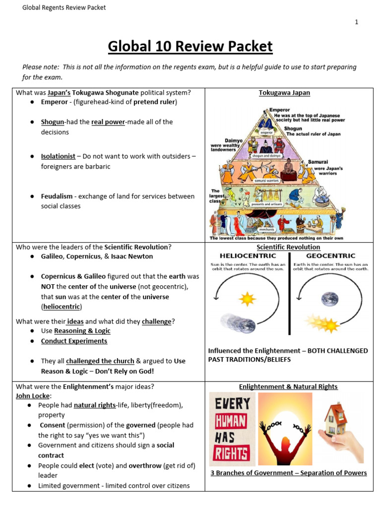 Global 10 Regents Review Packet 2019 | PDF | Communism | Cold War