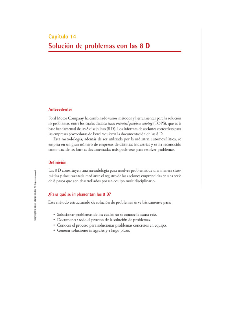 Solución de Problemas Con Las 8D | PDF