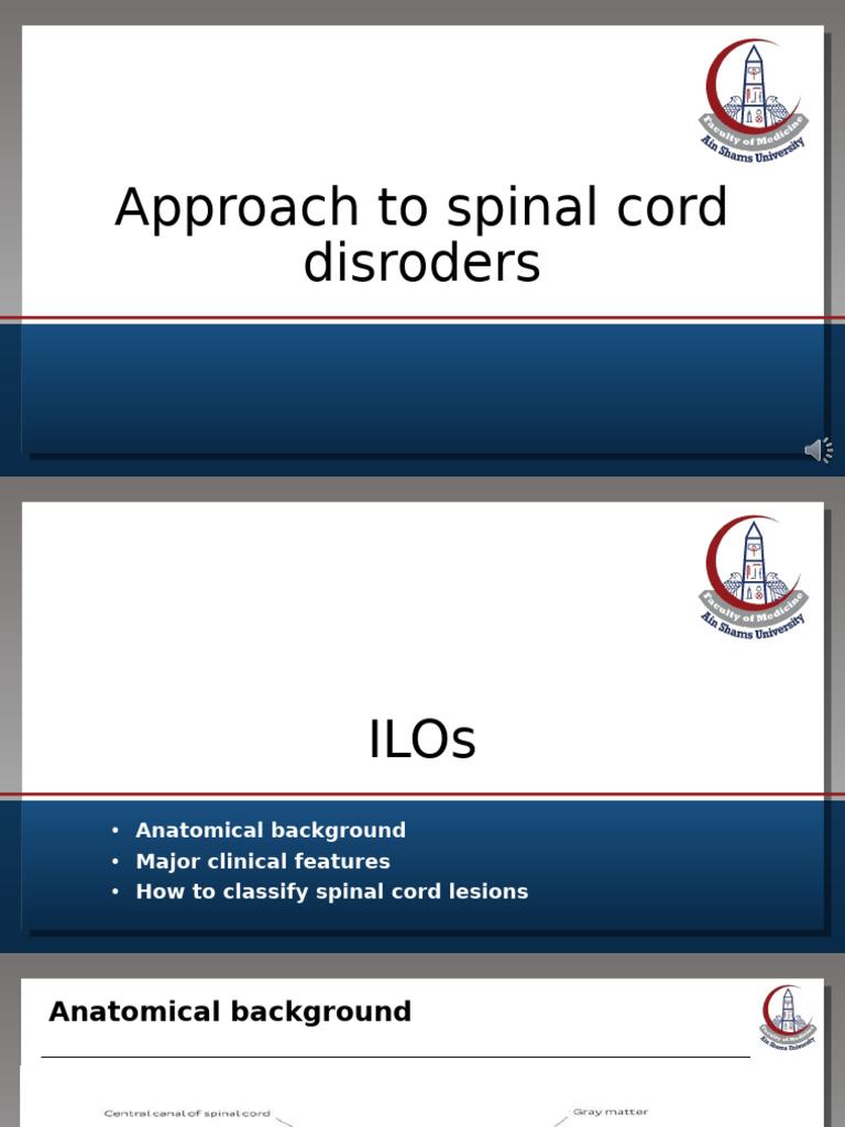 Spinal Cord Disorders Overview | PDF | Spinal Cord | Multiple Sclerosis