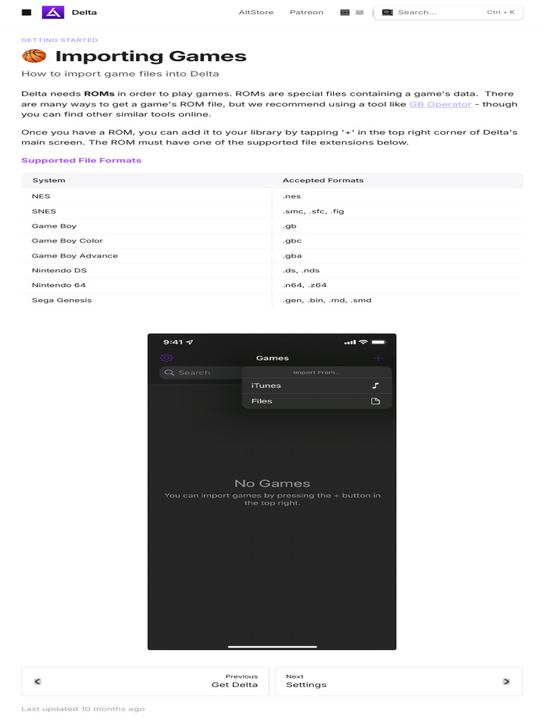 Importing Games Delta | PDF