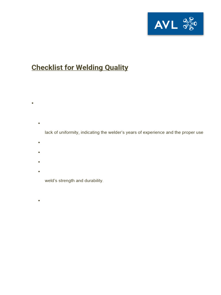 Weld Quality Inspection Checklist & Weld Quality Testing Equipment1 ...
