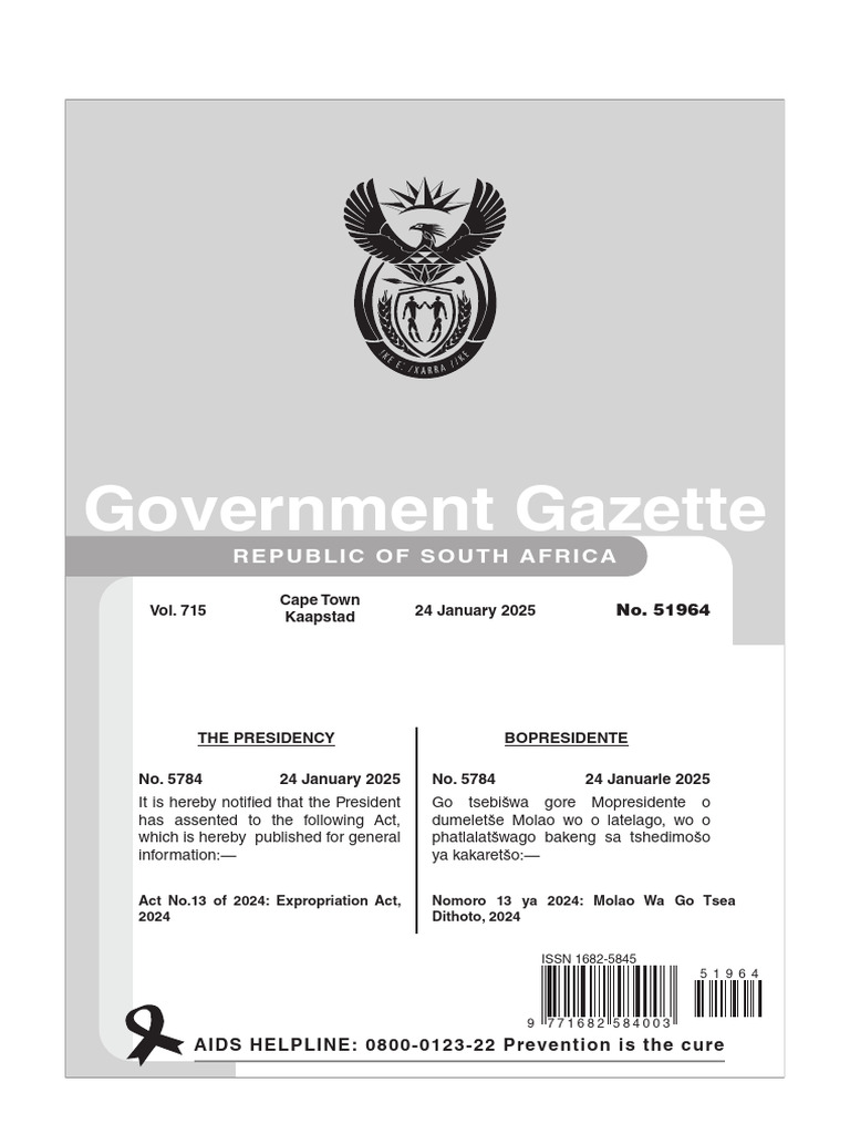 Expropriation Act 2024 Overview | PDF | Eminent Domain | Natural ...