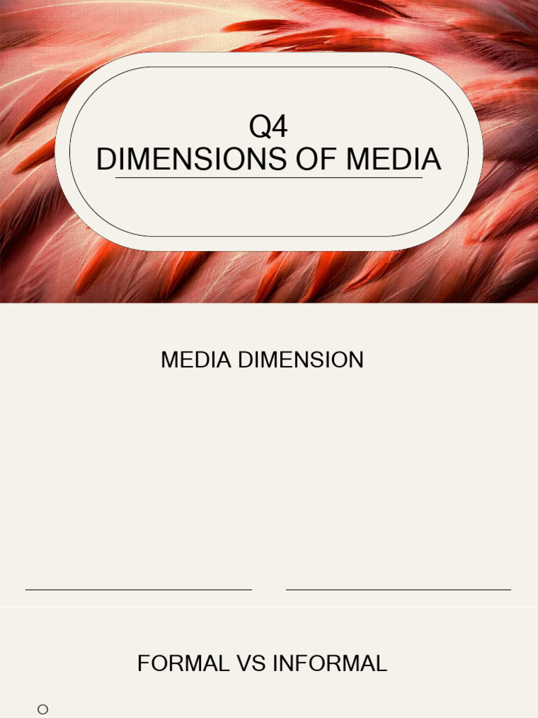 Dimensions of Media Production | PDF