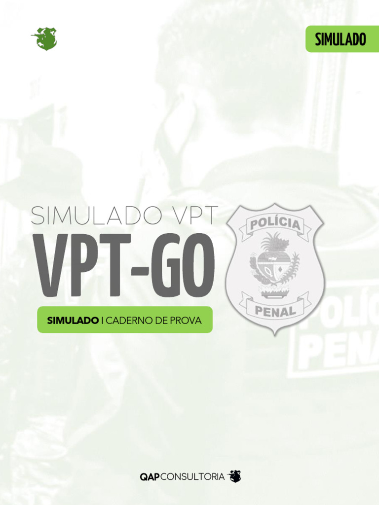 Simulado VPT Goiás 2024: Vigilante Penitenciário | PDF | Sentença ...