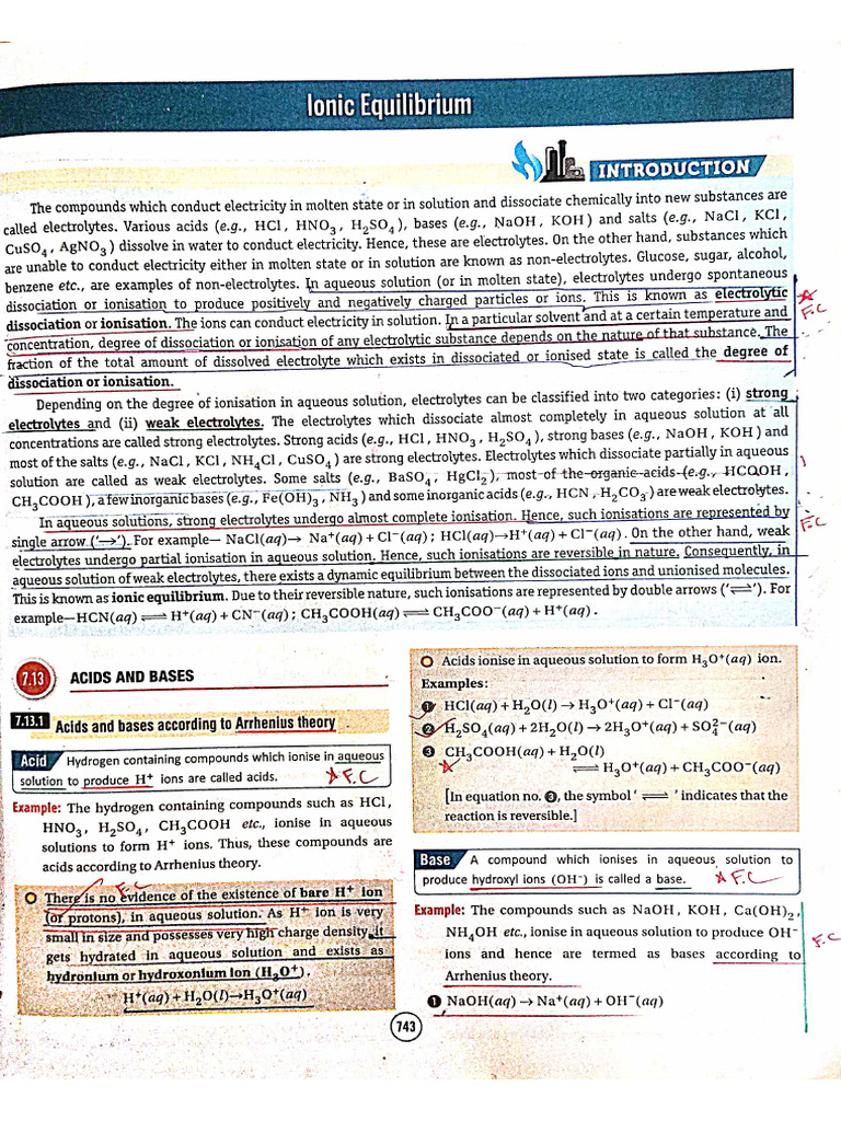 Ionic Equilibrium | PDF