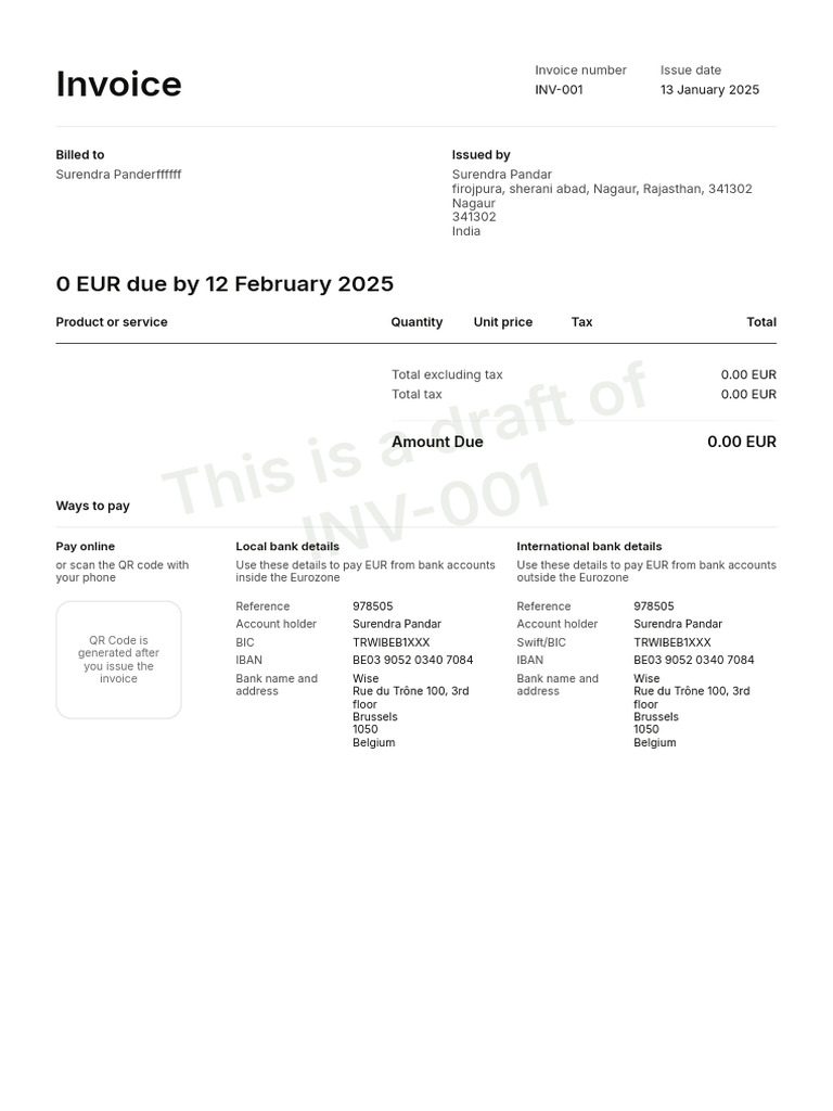 DRAFT-INV-001 | PDF | Payments | Banking Technology