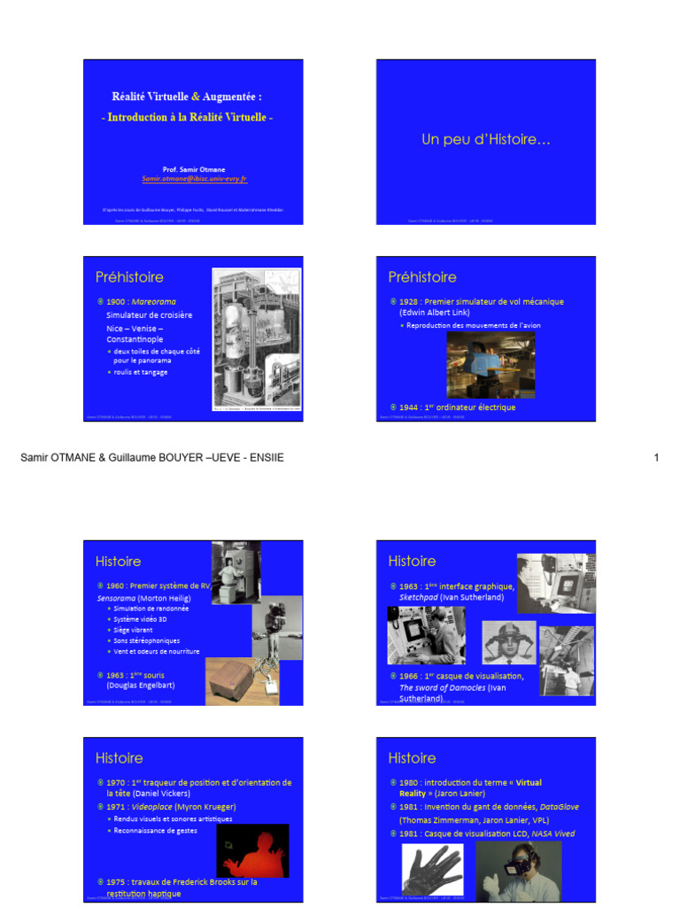 Introduction À La RV | PDF | Interaction humain-ordinateur | Informatique