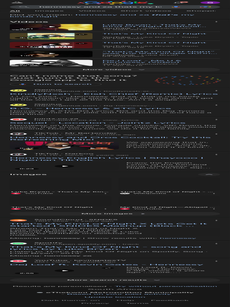 Hennessy and Za Thats My Kinda Night - Google Search | PDF