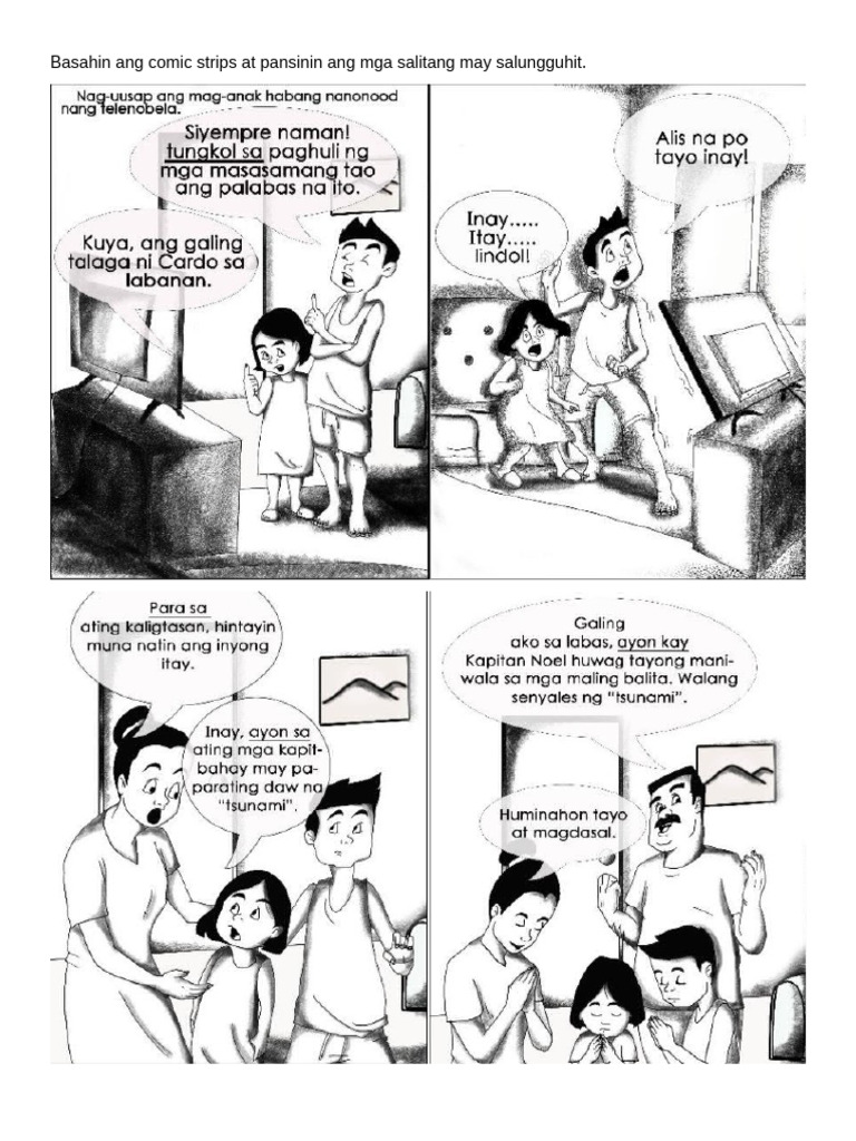 GR Pang Ukol Comic Strip | PDF