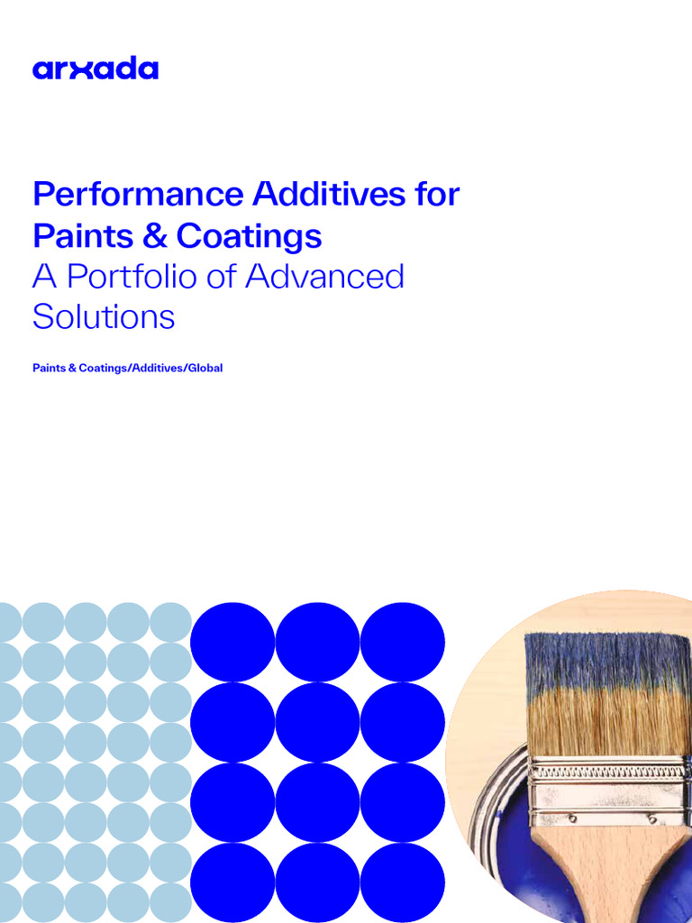Performance Additives For Coatings (ADD0001) | PDF | Paint | Wetting