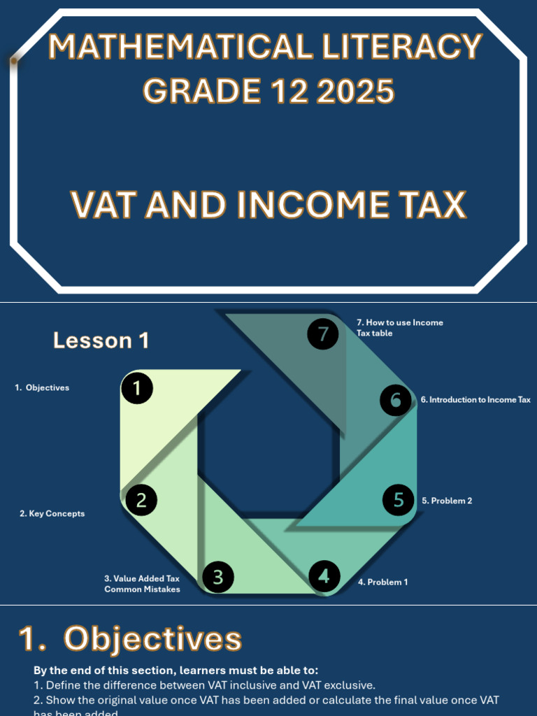 VAT and Income Tax Guide for Grade 12 | PDF | Value Added Tax | Taxes
