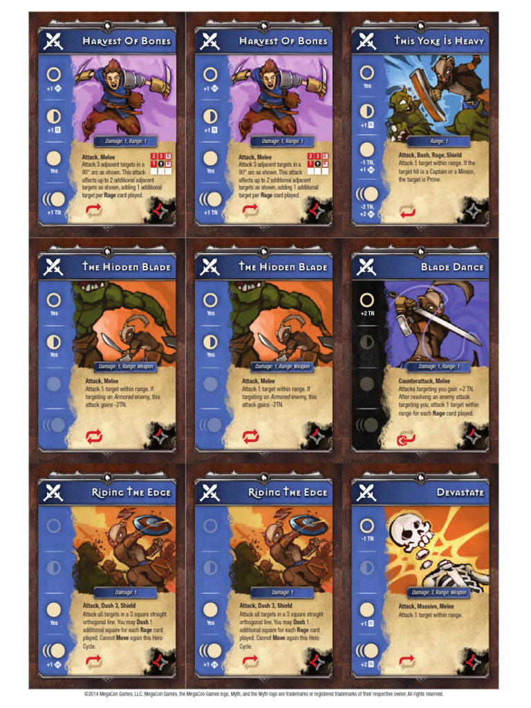 Soldier's Attack and Rage Abilities Guide | PDF | Tabletop Games