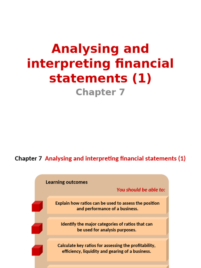 Analysing and Interpreting Financial Statements (1) | PDF | Credit ...