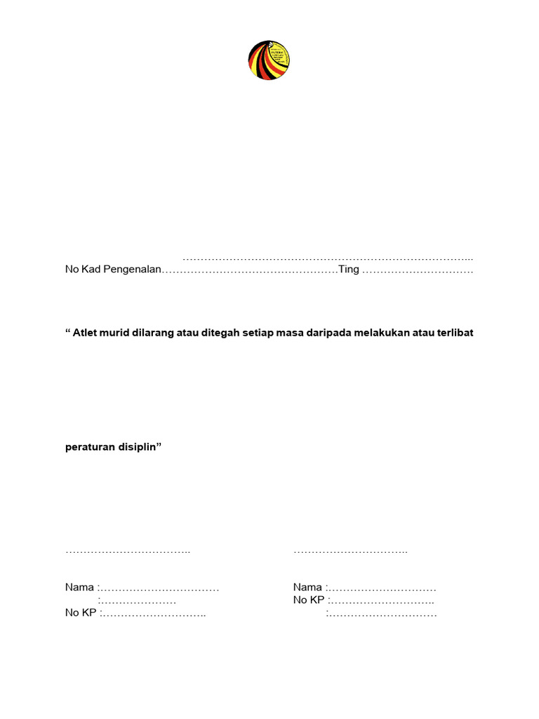 Akur Janji Atlet Murid Asrama | PDF