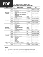 2025 Ned Msce Mock Timetable | PDF | Science