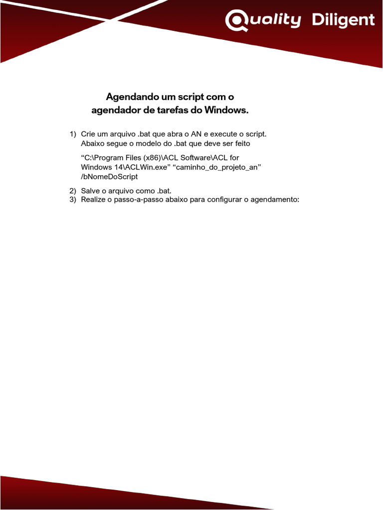 Agendando Um Script Com o Agendador de Tarefas Do Windows | PDF