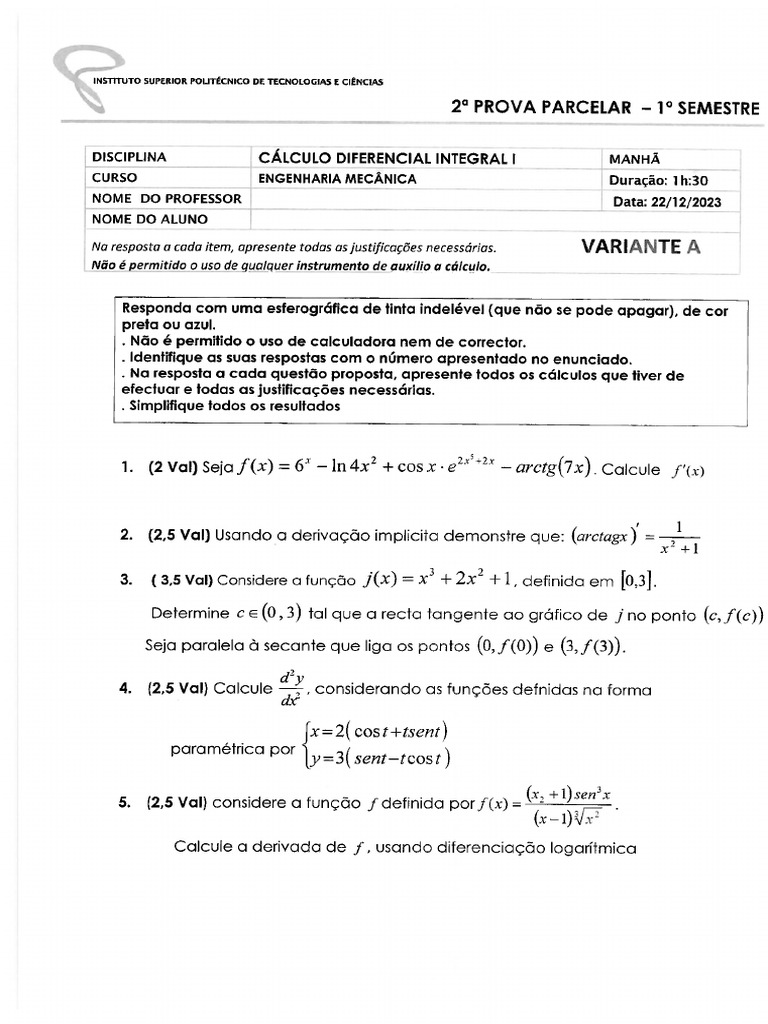 CHAVE - 2Â PP - EMC1 - 2023 - Cópia | PDF