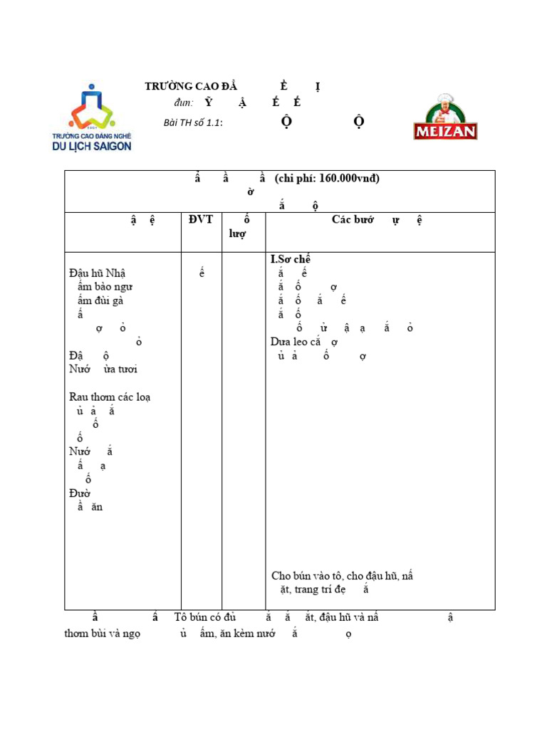 Bài 1.1 Bún TR N Nam B | PDF