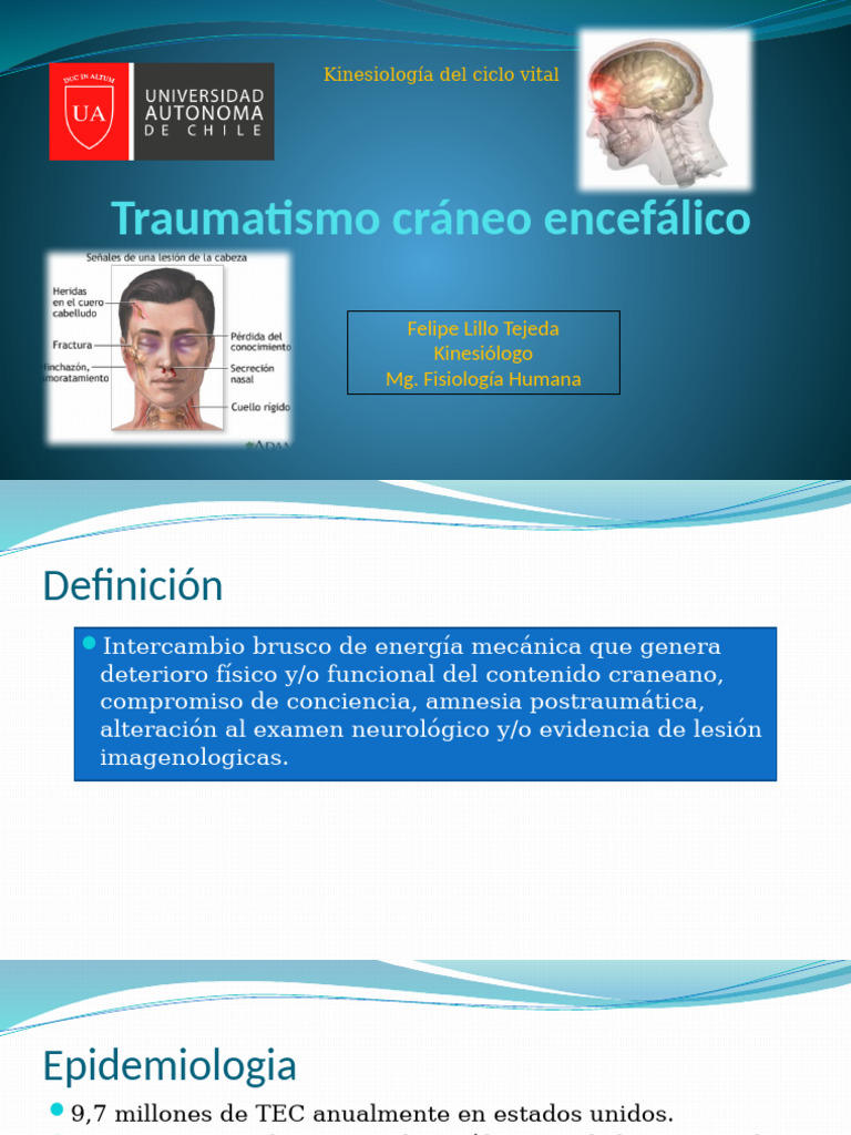 Traumatismo Cráneo Encefálico: Causas y Manejo | PDF | Lesión cerebral ...