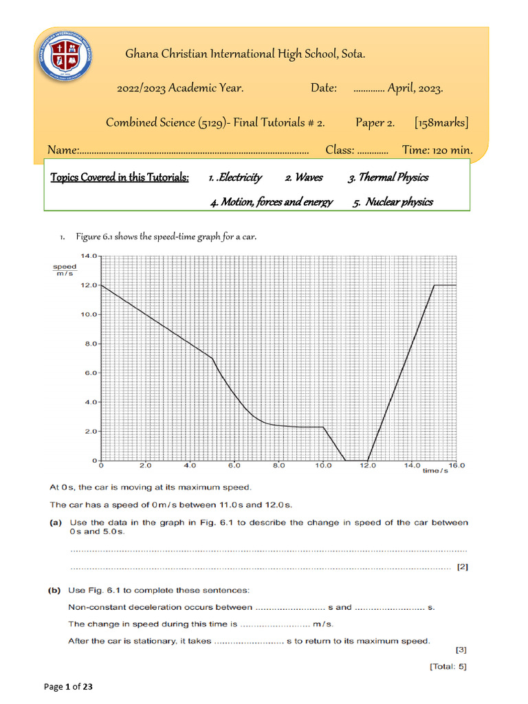 Science Exam Prep Guide | PDF