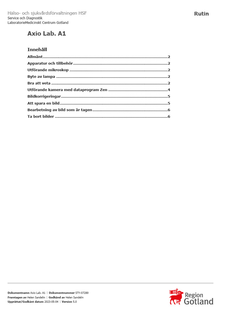STY-07280-v.5.0 Axio Lab. A1 | PDF