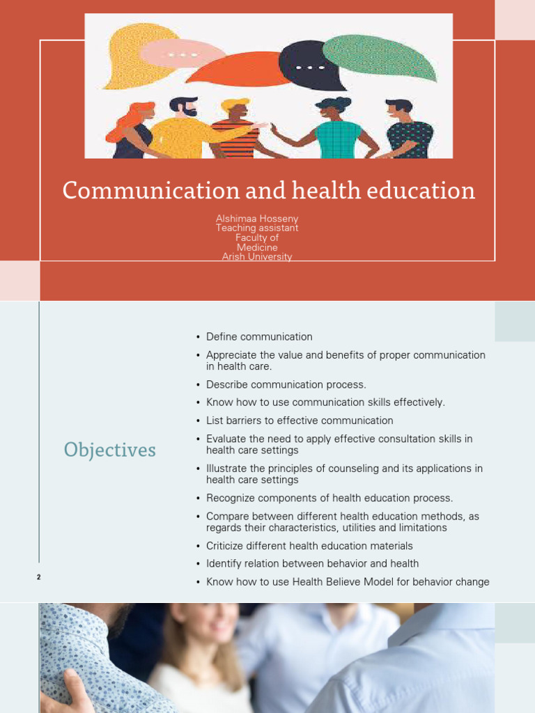 Communication and Health Education | PDF | Nonverbal Communication ...