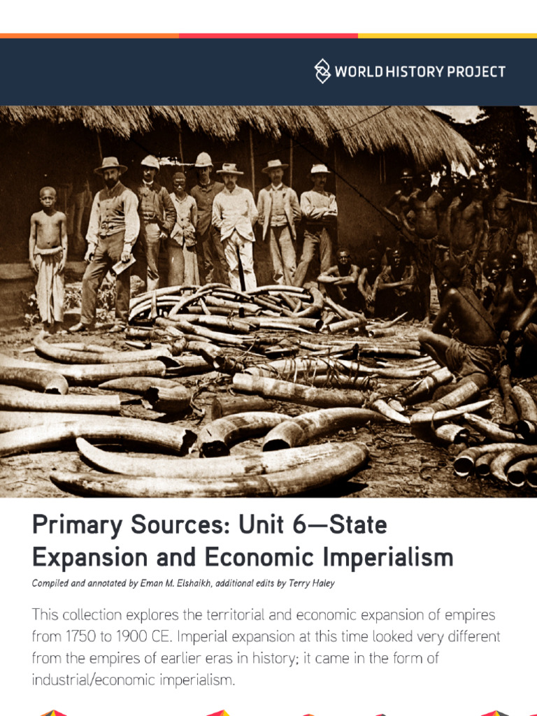 Primary Sources – Economic Imperialism and State Expansion | PDF